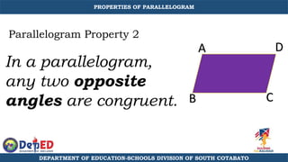 PROPERTIES OF PARALLELOGRAM .pptx
