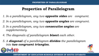 PROPERTIES OF PARALLELOGRAM .pptx