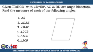 PROPERTIES OF PARALLELOGRAM .pptx