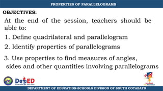 PROPERTIES OF PARALLELOGRAM .pptx