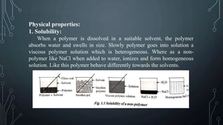 Properties of polymers | PPTX