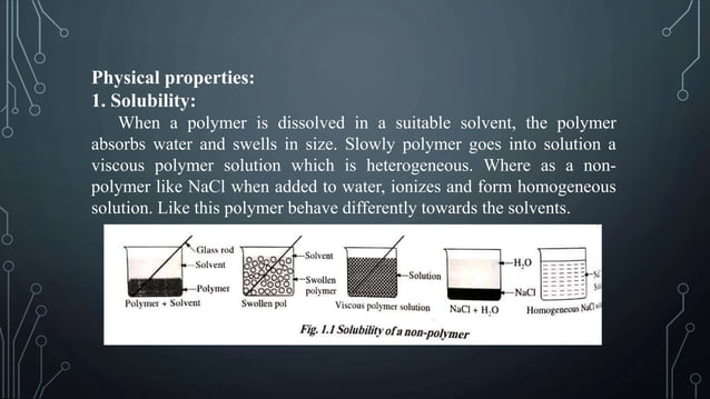 Properties of polymers | PPTX | Chemistry | Science