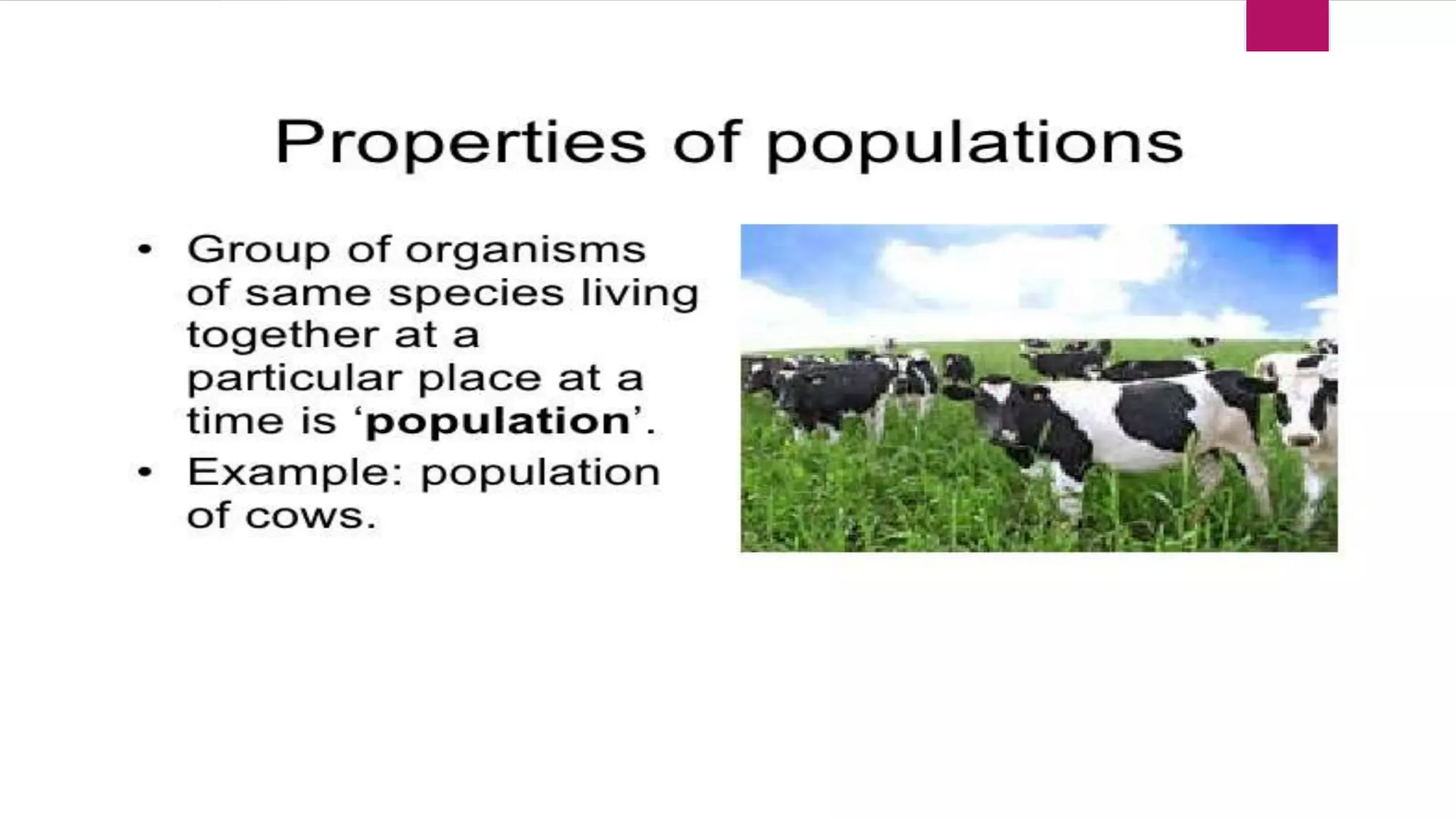 Properties of population ppt... | PPTX