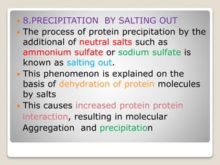 Properties of protein k.padhmasri | PPTX