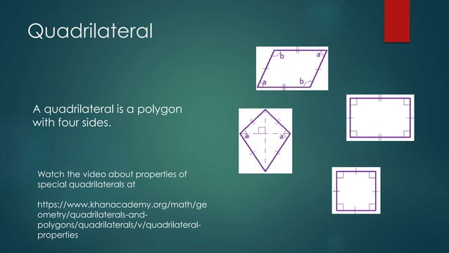 Properties of quadrilaterals | PPTX