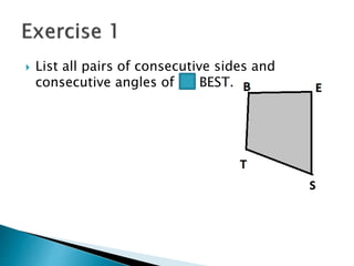 Properties of quadrilaterals | PPTX