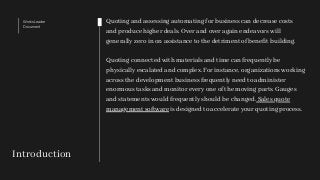 Properties of quoting software. | PPT