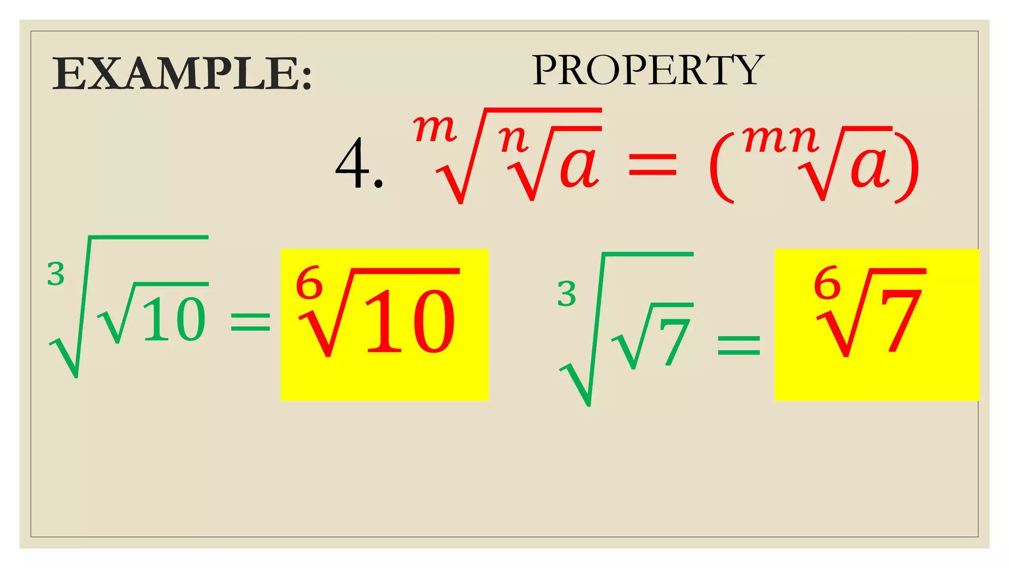 Properties of radicals 9 | PPTX