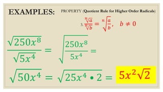 Properties of radicals 9 | PPTX
