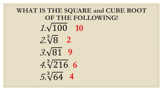 Properties of radicals 9 | PPTX