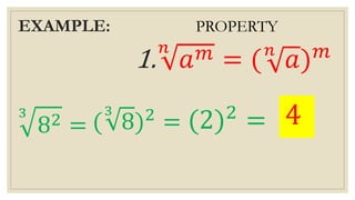 Properties of radicals 9 | PPTX