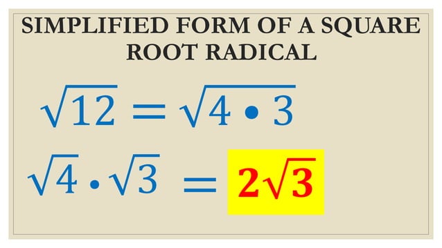 Properties of radicals 9