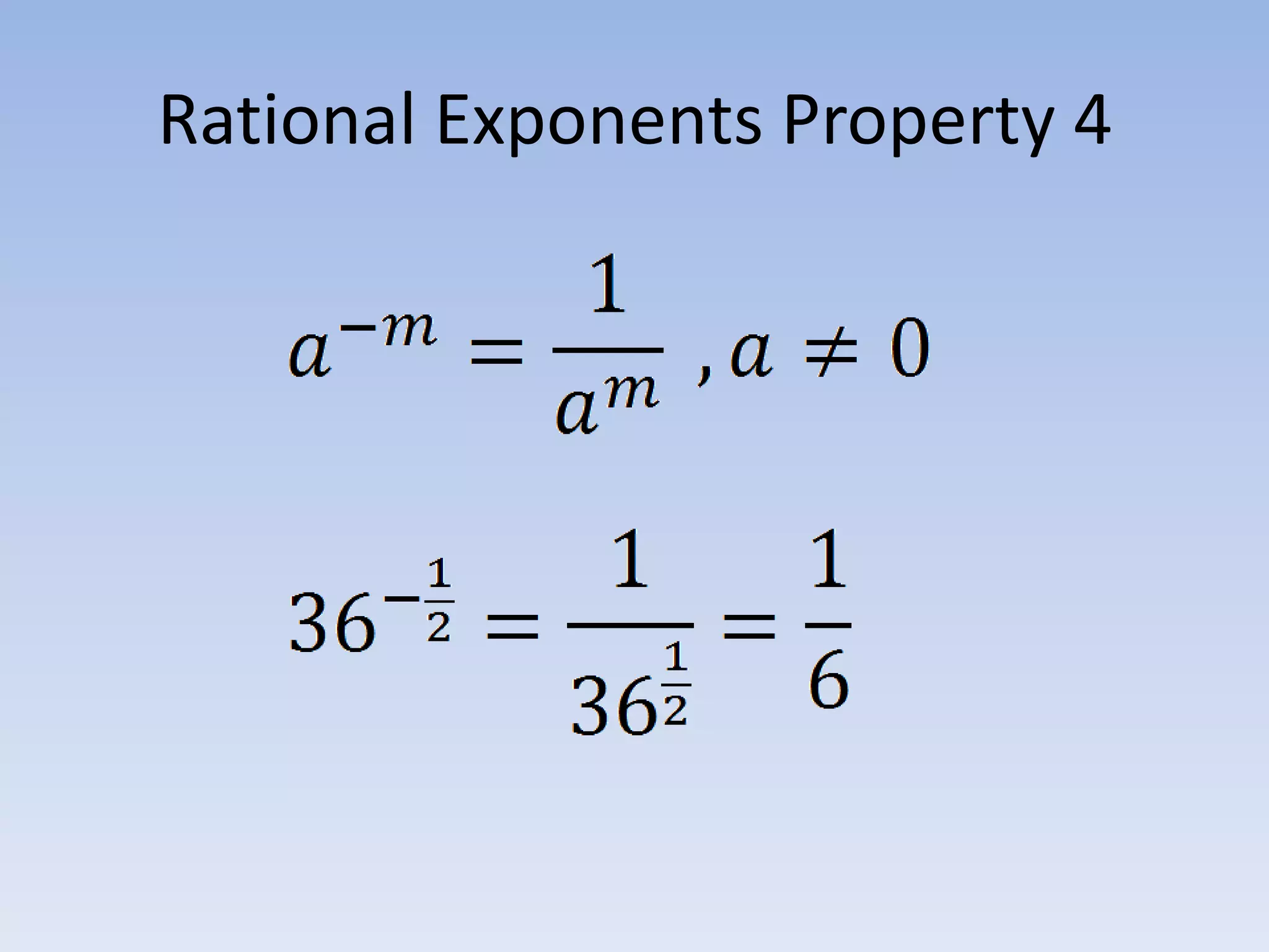 Properties of rational exponents | PPTX