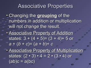 Properties of real_numbers | PPT