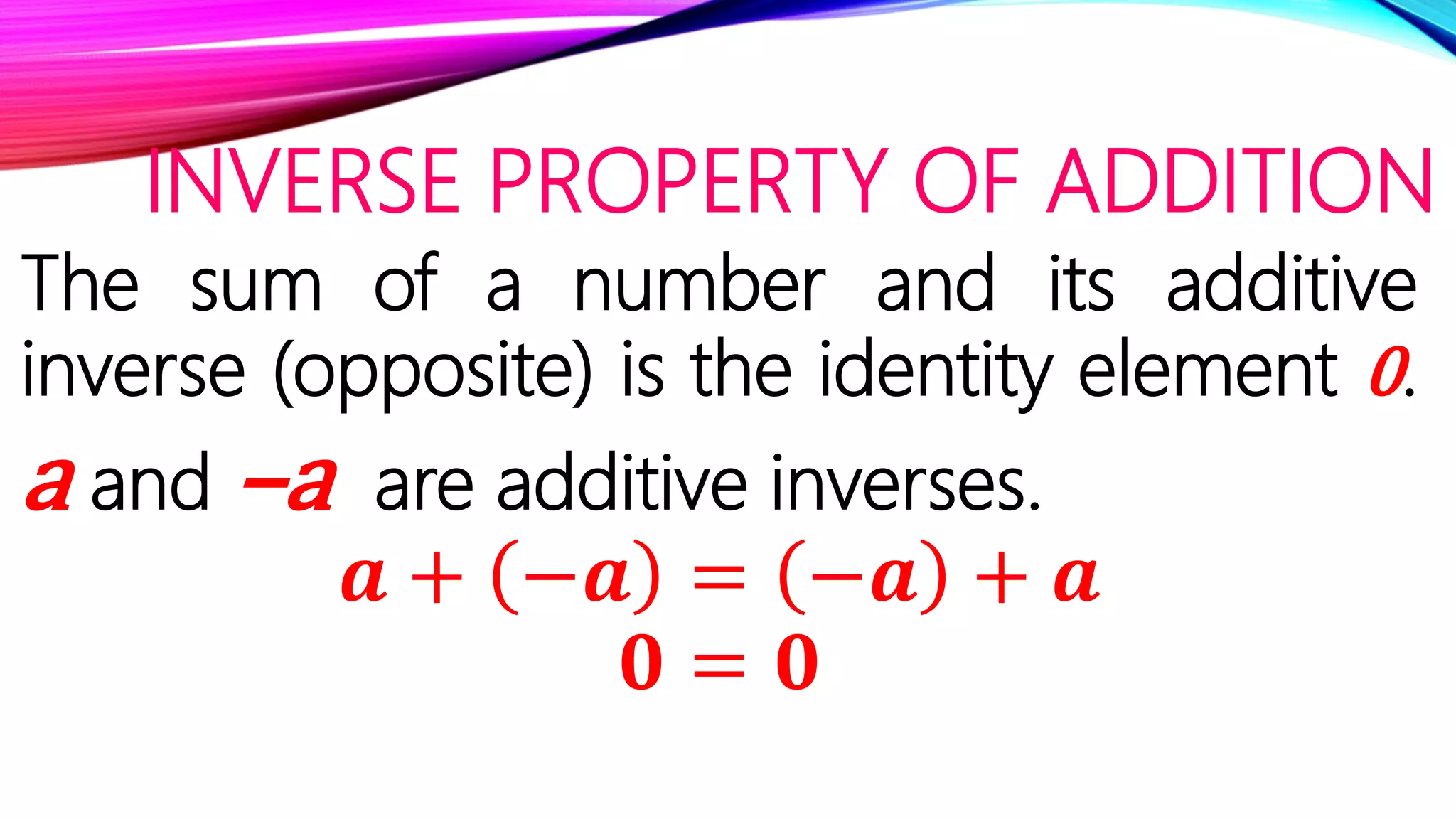 Properties of real numbers | PPTX