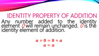 Properties of real numbers | PPTX