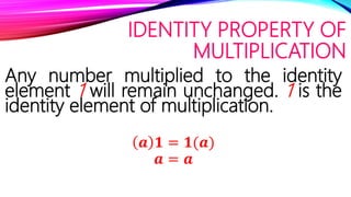 Properties of real numbers | PPTX