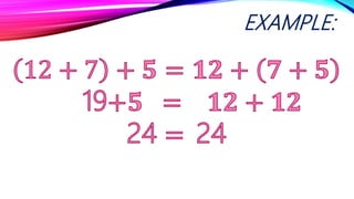Properties Of Real Numbers | Pptx