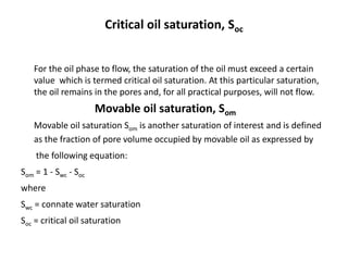 Properties of reservoir rocks | PPTX