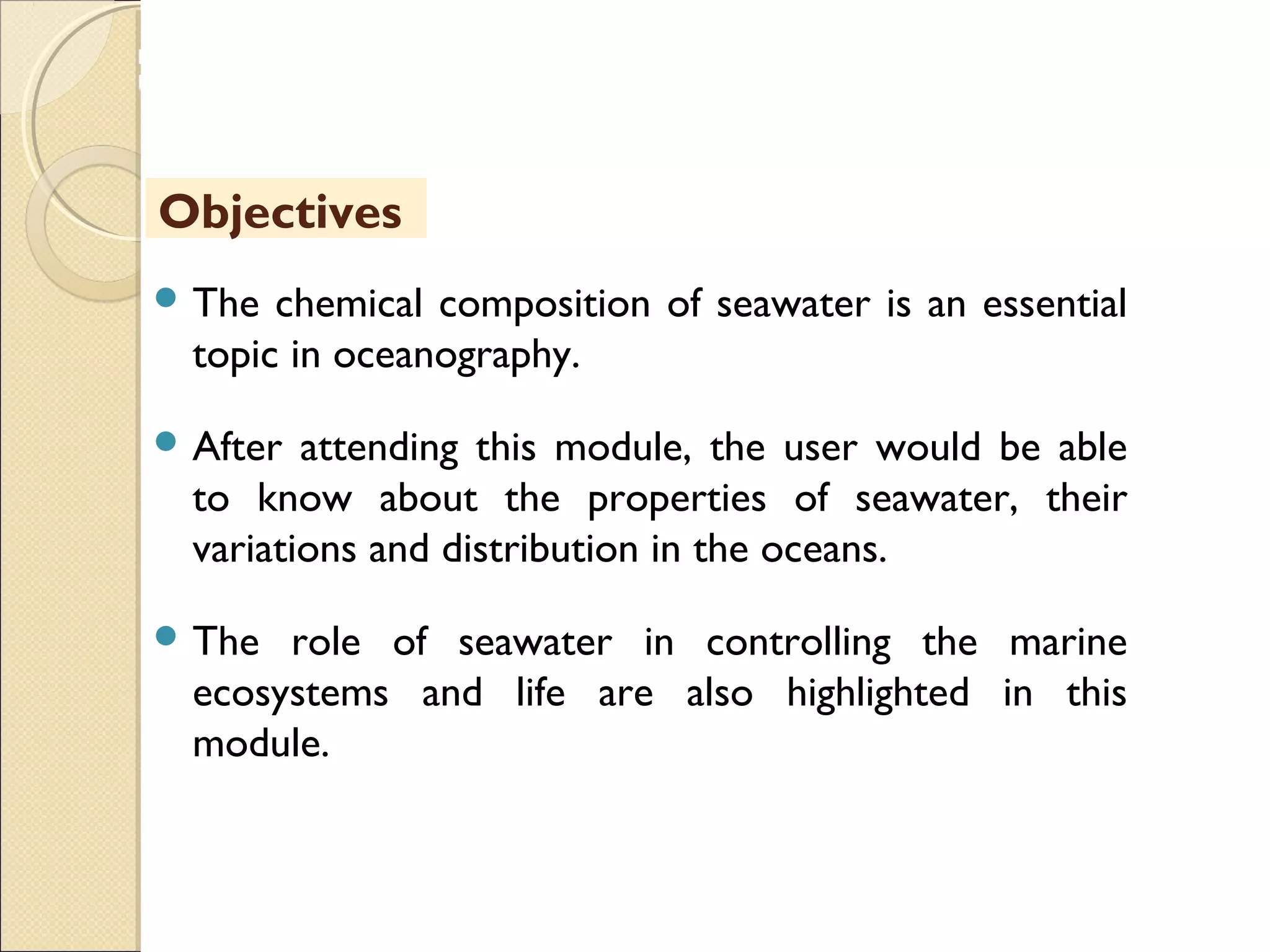 Properties of sea water | PPT
