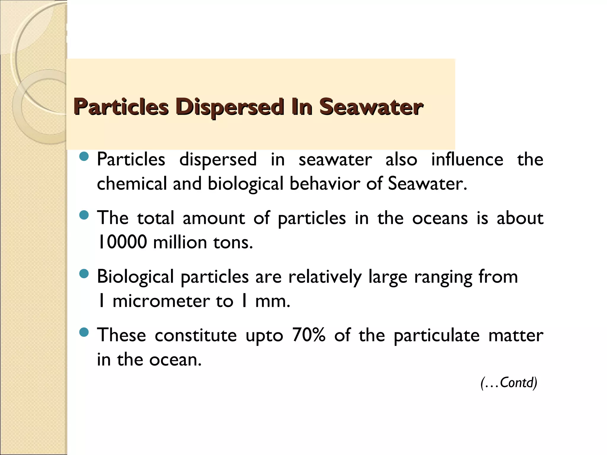 Properties of sea water | PPT