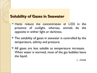 Properties of sea water | PPT