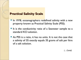 Properties of sea water | PPT
