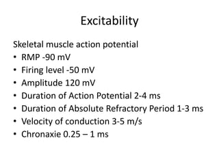 Properties of skeletal muscle | PPTX