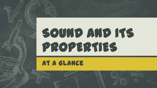 Properties of sound | PPTX