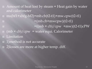Properties of steam | PPTX