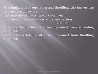 Properties of steam | PPTX