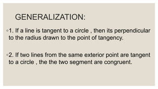 Properties of tangent demo | PPT
