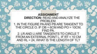 Properties of tangent demo | PPT