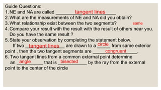 Properties of tangent demo | PPT