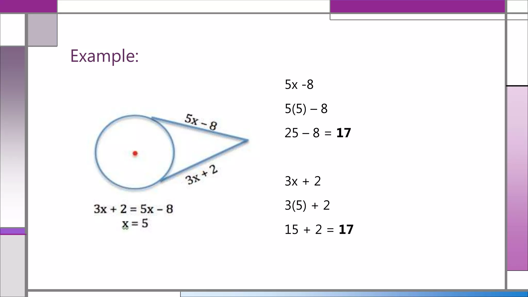 Properties of tangents to circles | PPTX