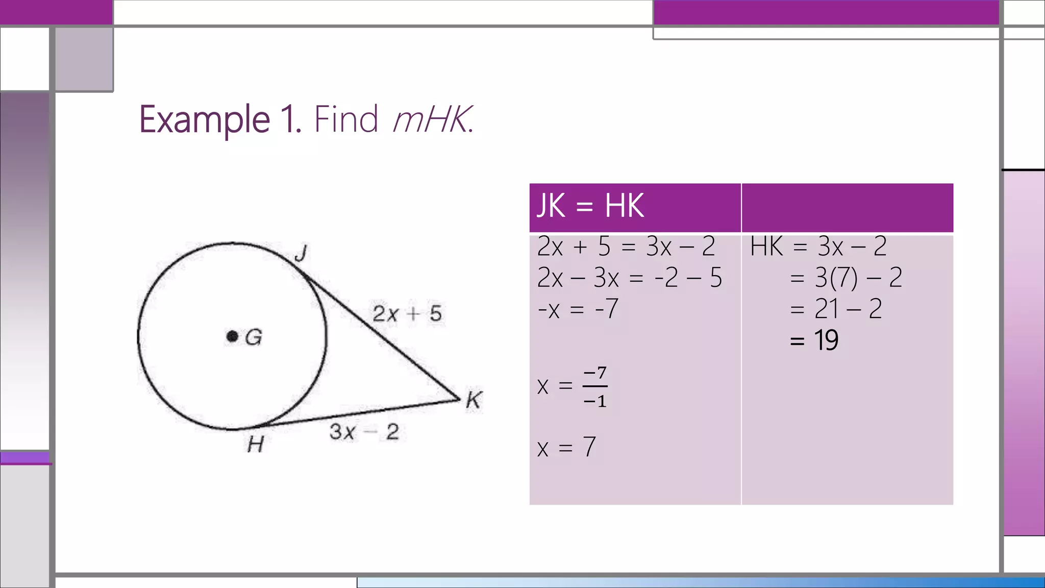 Properties of tangents to circles | PPTX