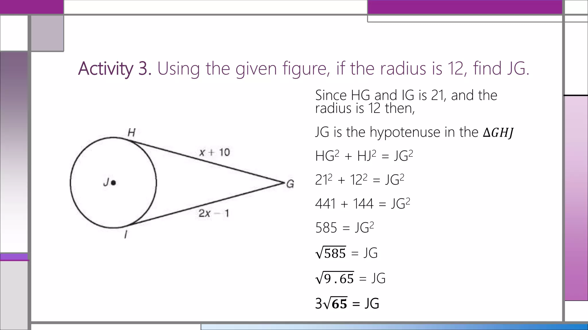 Properties of tangents to circles | PPTX