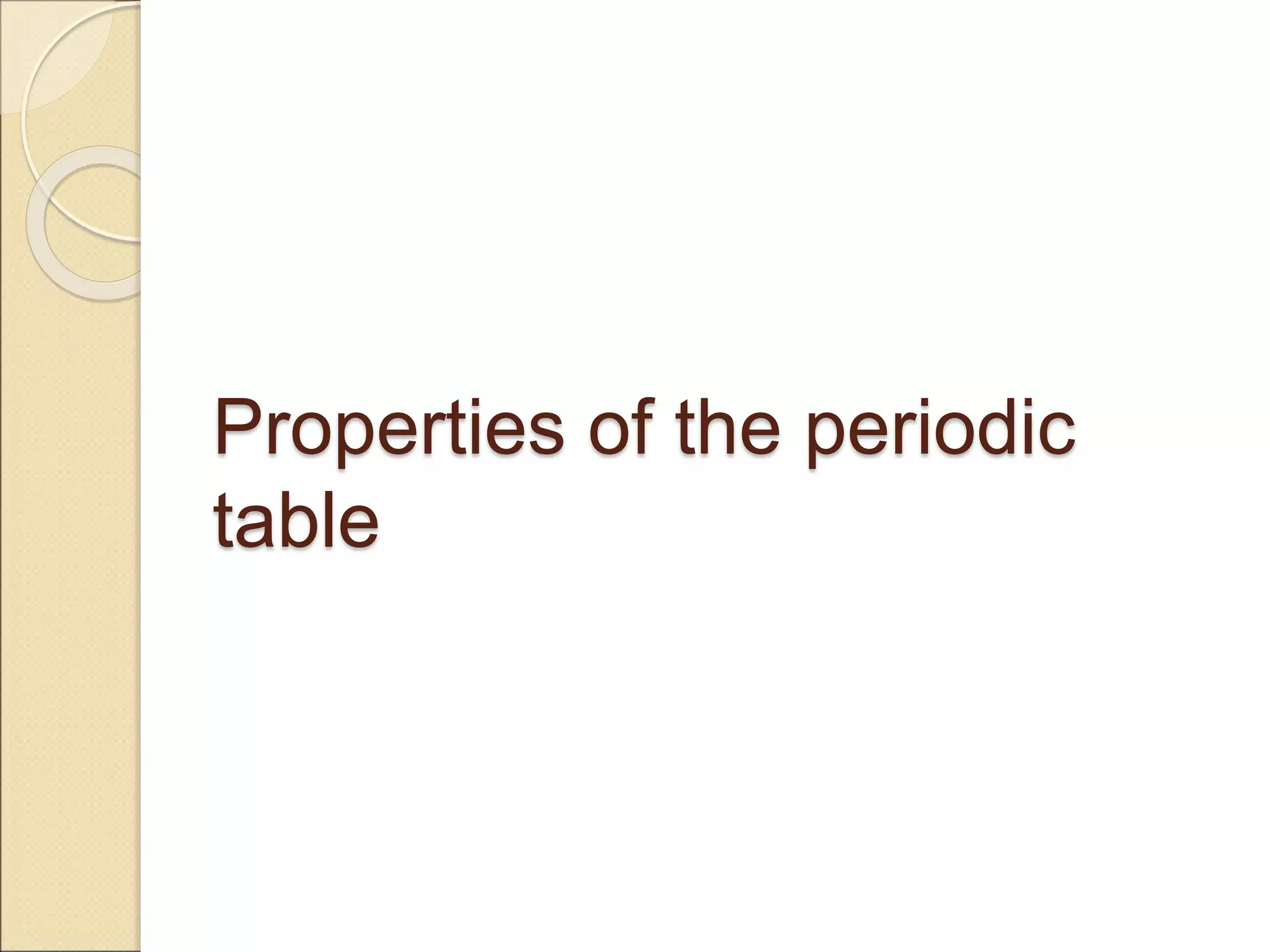 Properties of the periodic table 2003.ppt