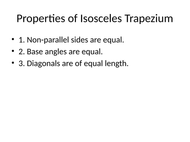 Properties_of_Trapezium. Class 7-10 maths | PPT