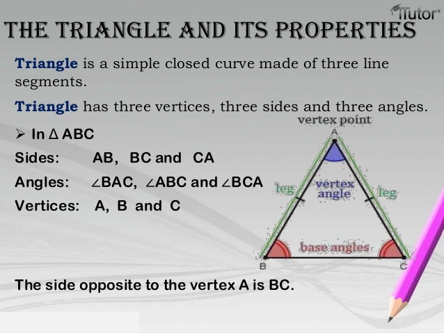 Properties Of Triangles Definition Types