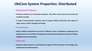 Properties of ubiquitous computing | PPTX