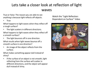 Properties of Visible Light | PPTX