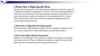 properties of water.ppt for grade 9 high school | PPT