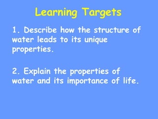 Properties of water notes.ppt.pptx Properties of water notes.ppt.pptx