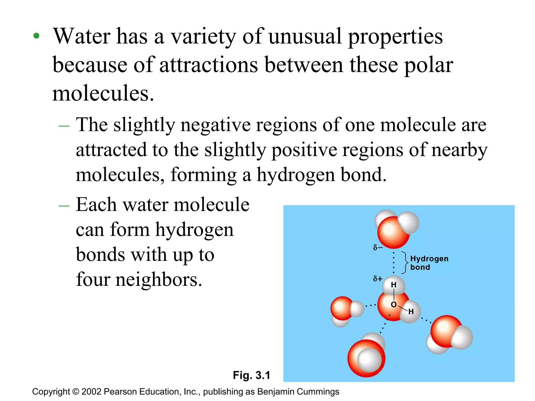 Properties of water ppt | PPT | Free Download