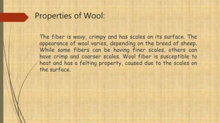 Physical & Chemical Properties of Wool Fiber | PPTX