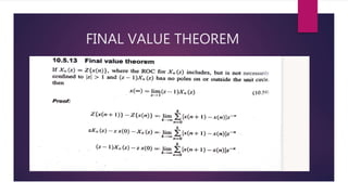 Properties of z transform | PPT