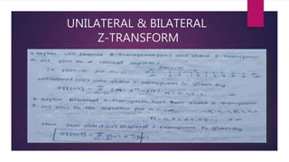 Properties of z transform | PPTX