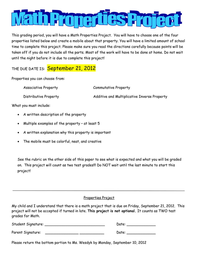 Properties project | PDF