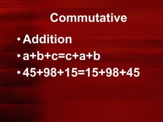 Properties real numbers basic | PPT